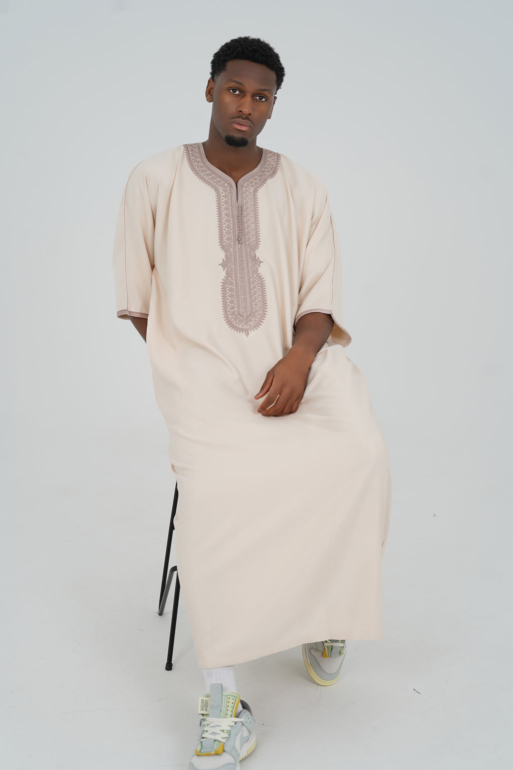 Pinky Beige Gandoura – Aniq Attire